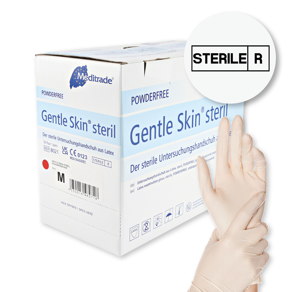 Buy Meditrade Gentle Skin®sterile examination gloves, latex - 24cm, white